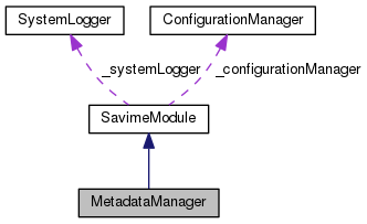 SAVIME: MetadataManager Class Reference